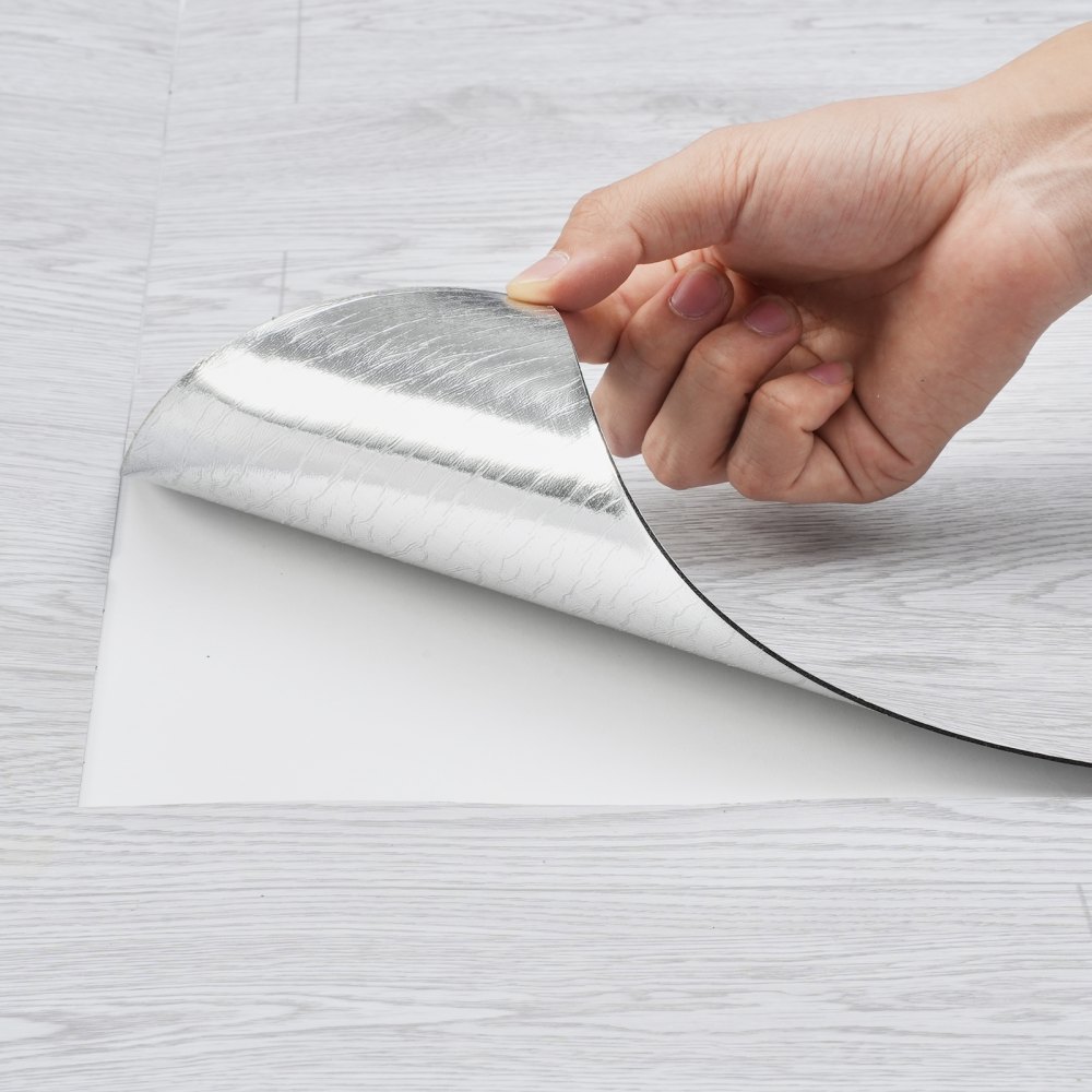 VEVOR Self Adhesive Vinyl Floor Tiles 390 x 23.6 inch, 1.5mm Thick Peel ...